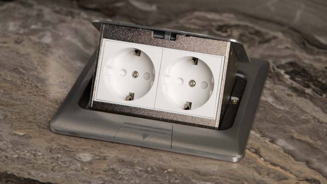 Выдвижной розеточный блок INRIOR серии DB-02-80 (монтаж и установка)