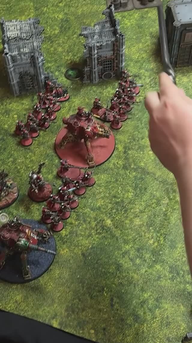 Некроны против Механикус Марса. Расстановка перед игрой