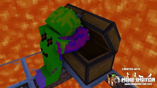 анимация в майнкрафте! (недоделал)