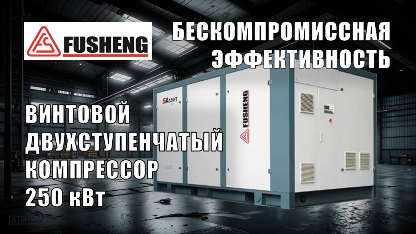 Двухступенчатый компрессор FUSHENG SA+250A-8T