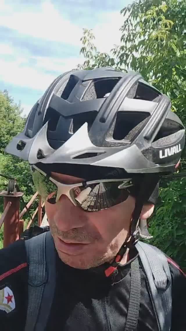 Натяжной мост через речку Тихвинка.