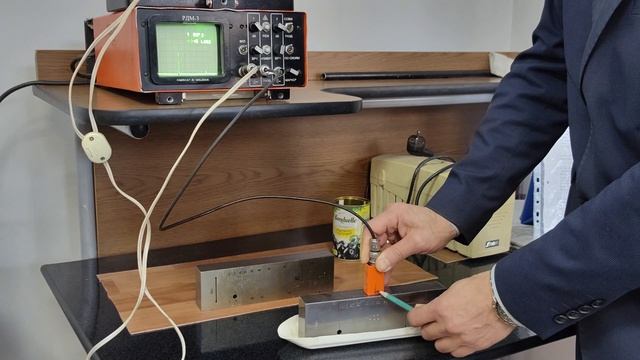 Эталонирование по образцу СО-3Р ультразвукового дефектоскопа