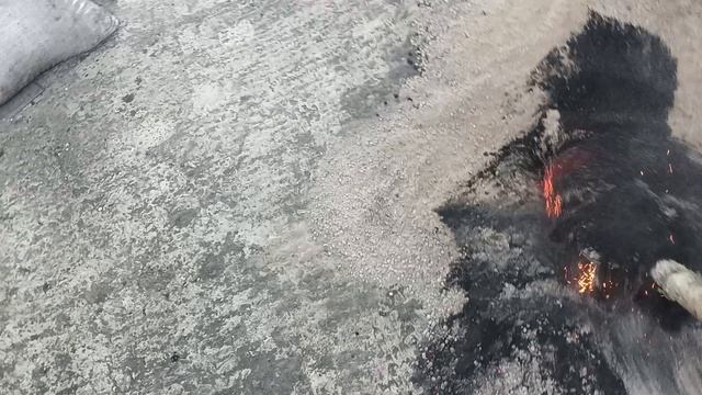 Сгорание угольного остатка выгруженного наспех из установки