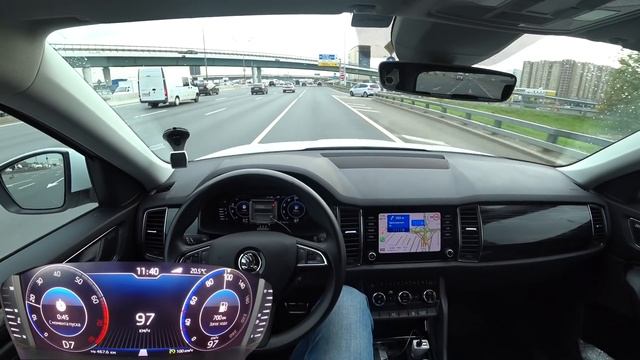 За рулем KODIAQ 2.0TSI. Вид от первого лица (POV)