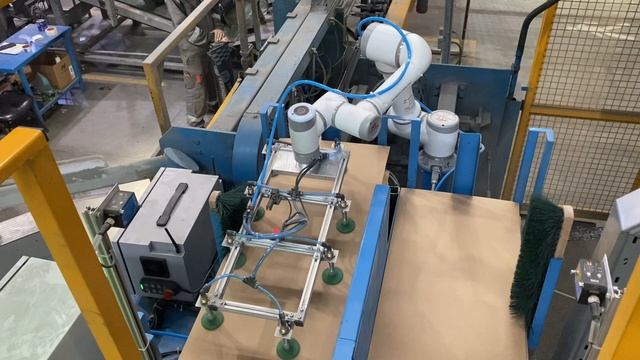 Вставка листа коллаборативным роботом PROMPOWER