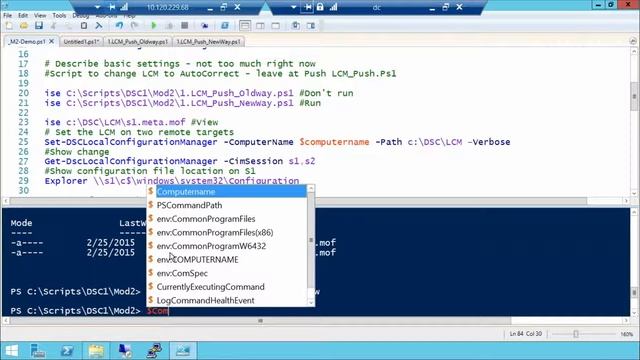 Powershell DSC Chapter 2 (Performing a Push Deployment)