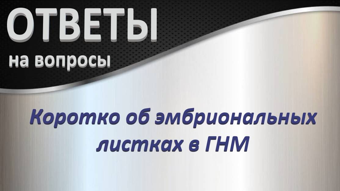Коротко об эмбриональных листках в ГНМ. Эфир-посиделки о лишнем весе_26.12.2024_Ч.9