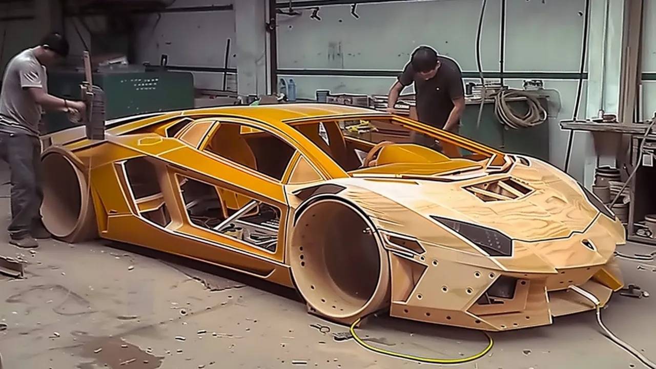 Мужчина построил потрясающий LAMBORGHINI с нуля за 10 месяцев