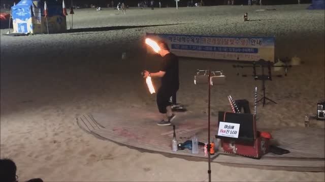 Пляж Haeundae в Пусане. Южная Корея.