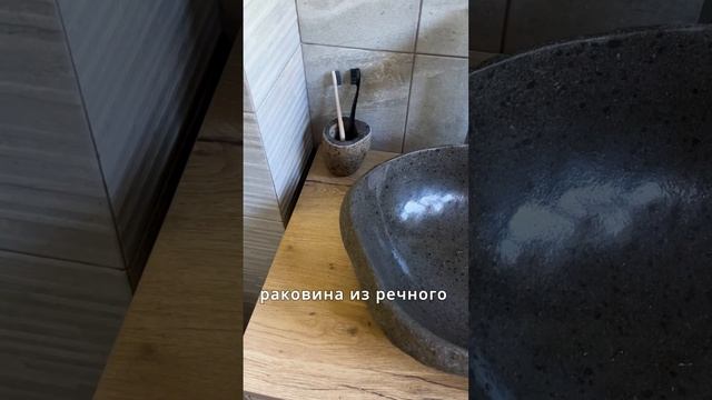 Оформление санузла в доме из клееного бруса Scandi 110