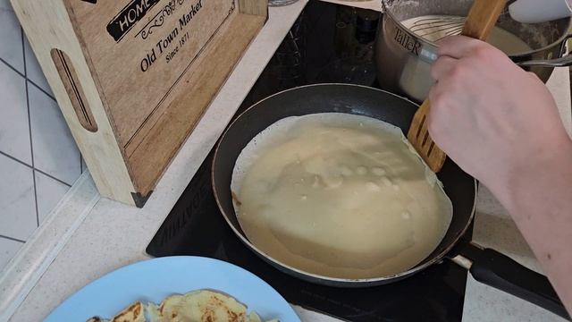 Блины на кипятке и молоке