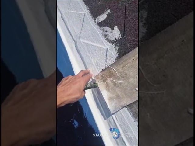 Ремонт протечек Жидкой кровлей РУФ ПРО #ремонт #жидкая_кровля #руфпро