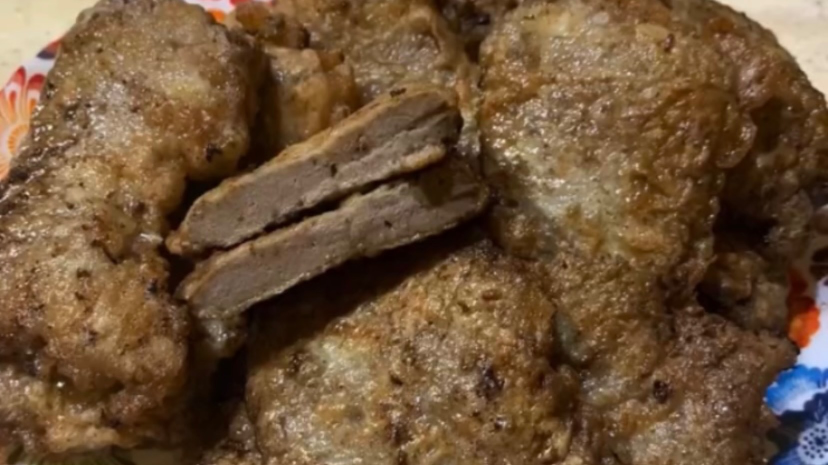 Сочная печень в панировке