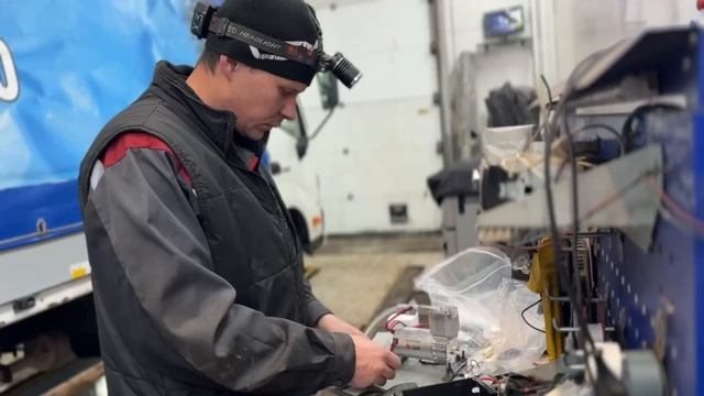 Процесс установки пневматической подвески