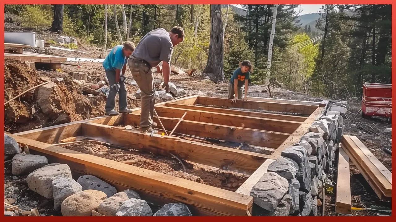 Постройка потрясающего горного домика за 270 дней