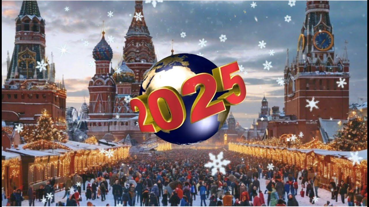 Сияющее  поздравление с  Новый Годом  всему миру! Новогодний Хит 2025г.