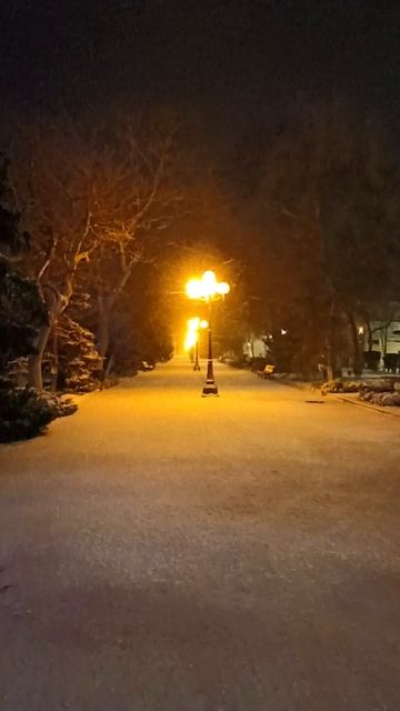 👣👣👣Ночная Евпатория в снегу ❄️❄️❄️🧤🧤🧤
