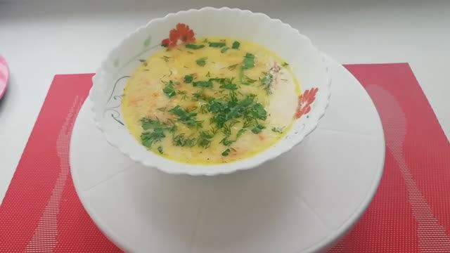 Полезный, лёгкий, вкусный, ароматный суп с плавлеными сырками.