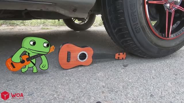 Детская анимация машина давит гитару, машинки, и др.