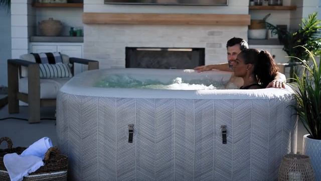 Надувная джакузи INTEX PureSpa Chevron Deluxe ; артикул 28446/28472 #intex #бассейн #джакузи