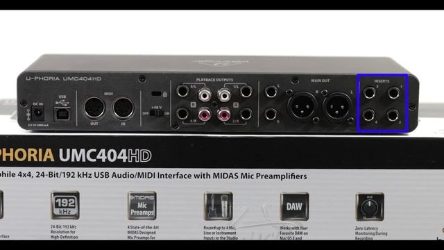Behringer UPhoria UMC404HD обзор аудио интерфейса