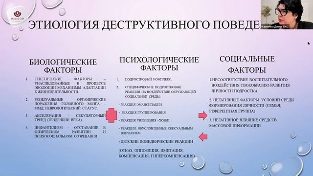 13. Этиология деструктивного поведения подростков,