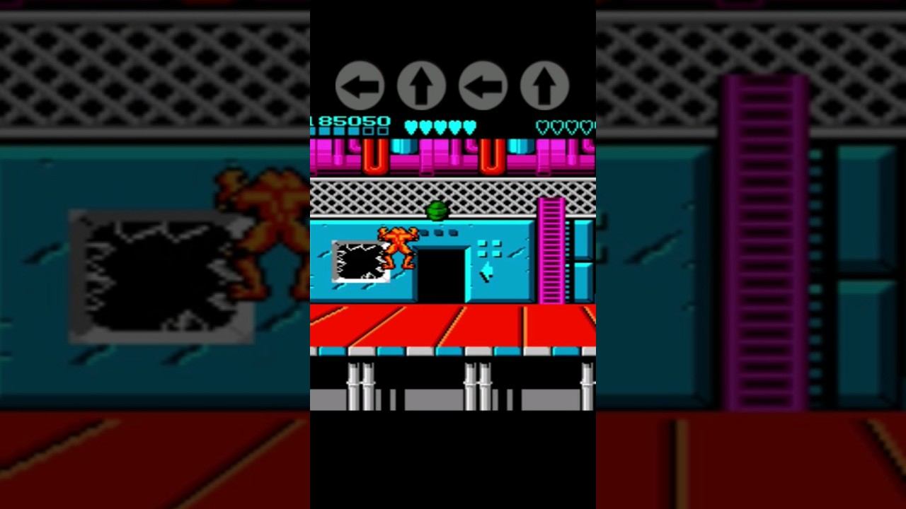 Ползать по стенам в Battletoads and DD #shorts #dendy #денди #sega #8bit #игры