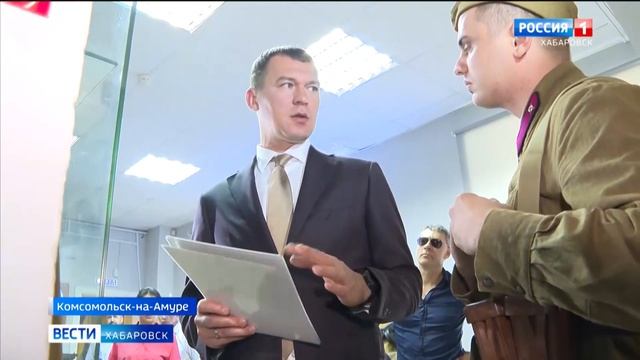 Губернатор посетил военно-патриотический центр "Ступени_памяти" в Комсомольске