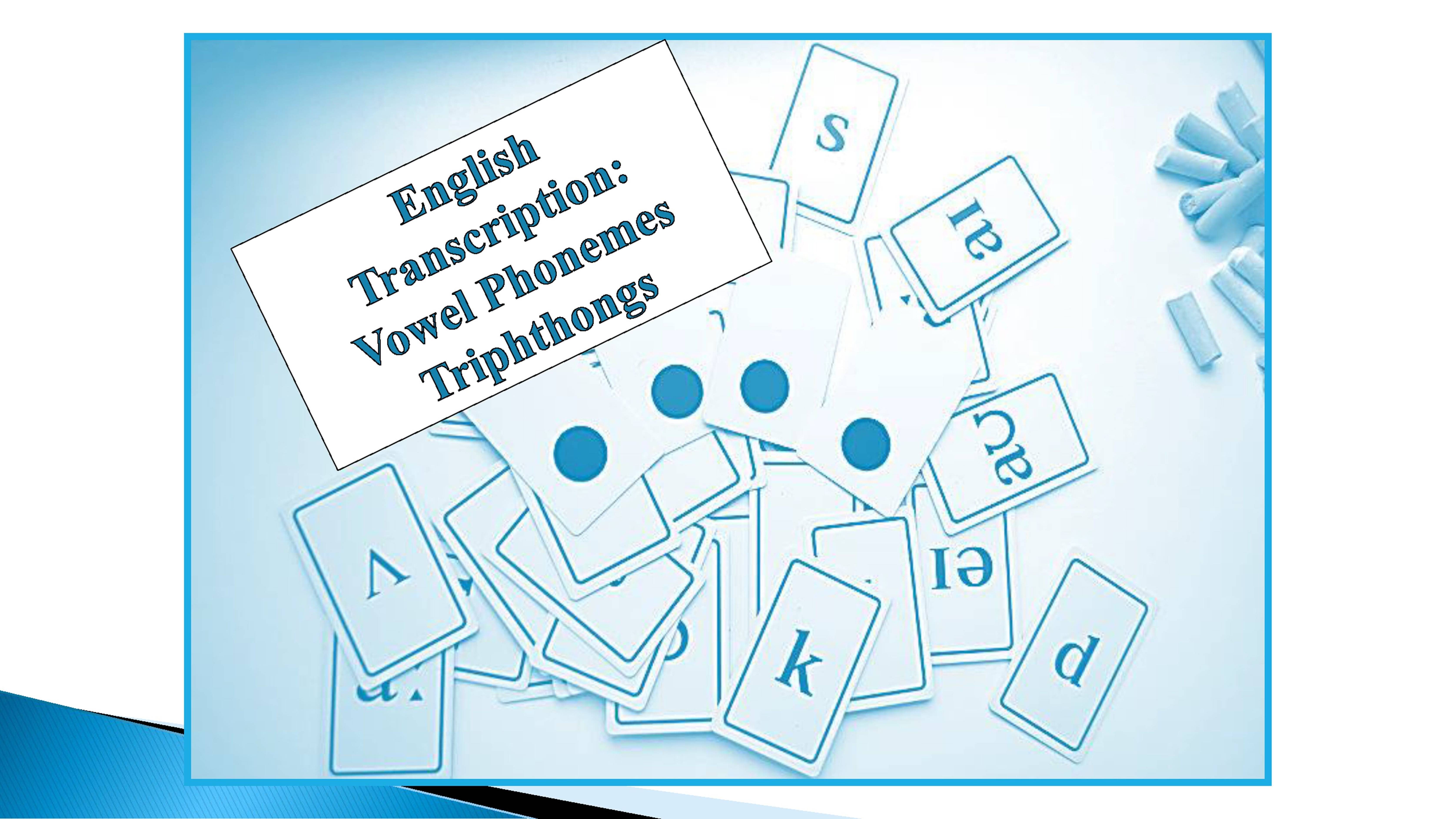 English vowels (triphthongs)