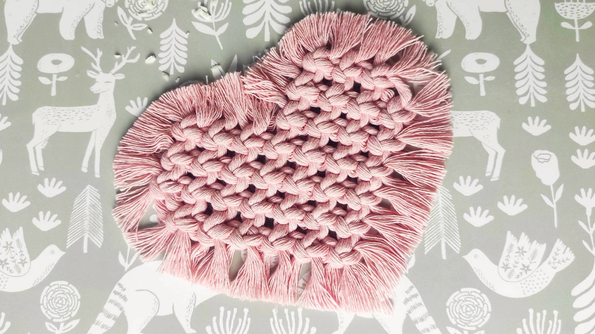 Макраме салфетка "Сердце"💗 | Мастер-класс