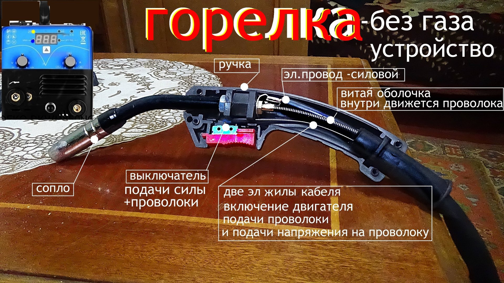 🔥Сварочная горелка полуавтомата-устройство