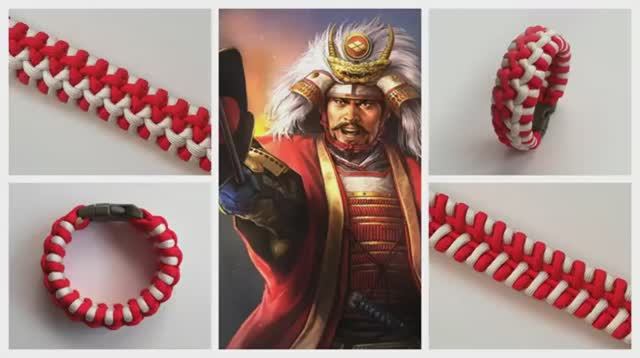 Браслет из паракорда Takeda Singen Серия ВЕЛИКИЕ САМУРАИ ЯПОНИИ_270p_360p