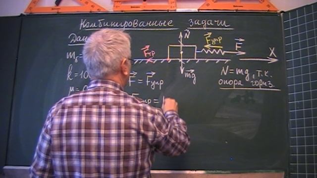 Расчёт удлинения пружины