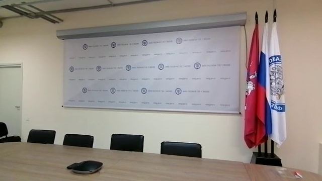 Моторизированный пресс-волл пульте для Налоговой №7 Москва