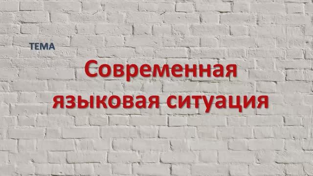 Современная языковая ситуация.wmv