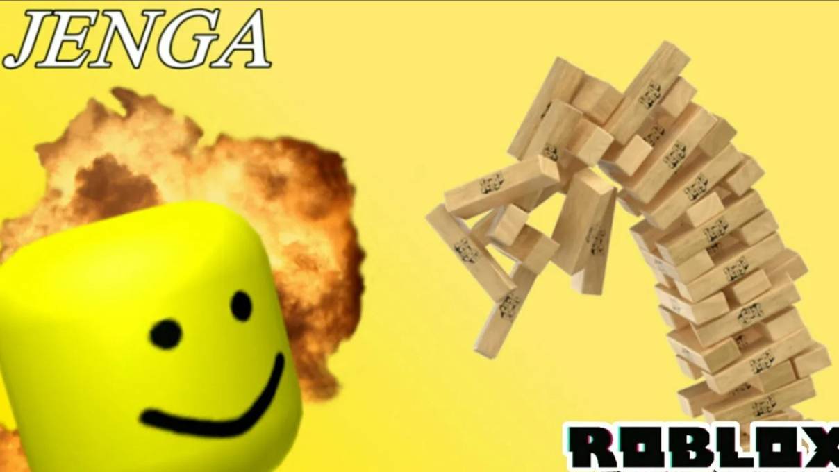 играю в дженгу с другом в роблокс