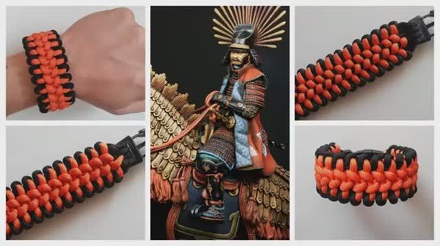 Браслет из паракорда Toyotomi Hideyoshi Серия ВЕЛИКИЕ САМУРАИ ЯПОНИИ_270p_360p