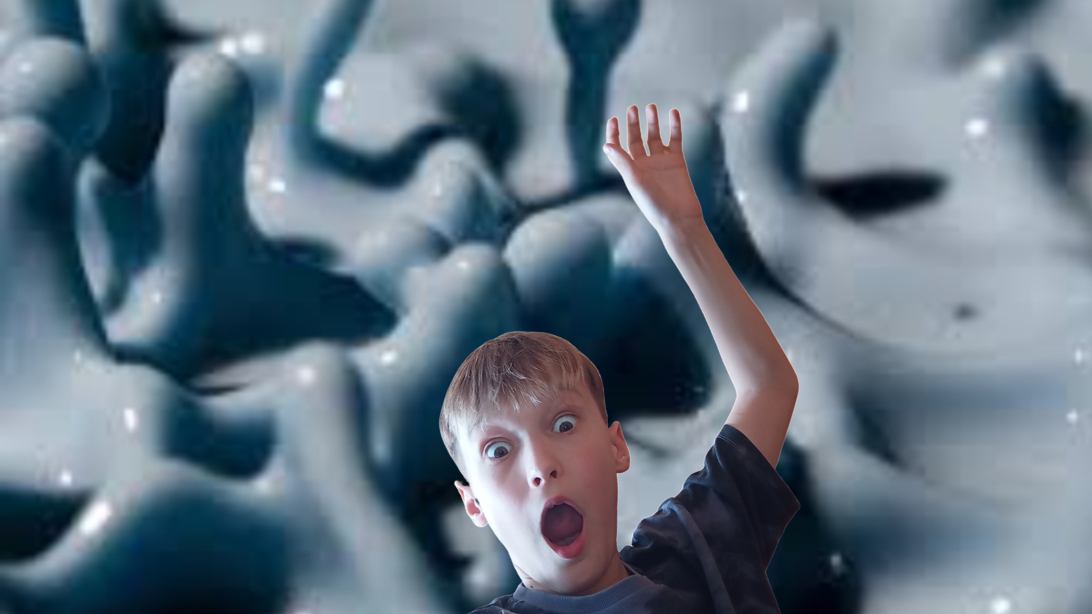 делаем ньютоновскую жидкость!!! всё испачкали