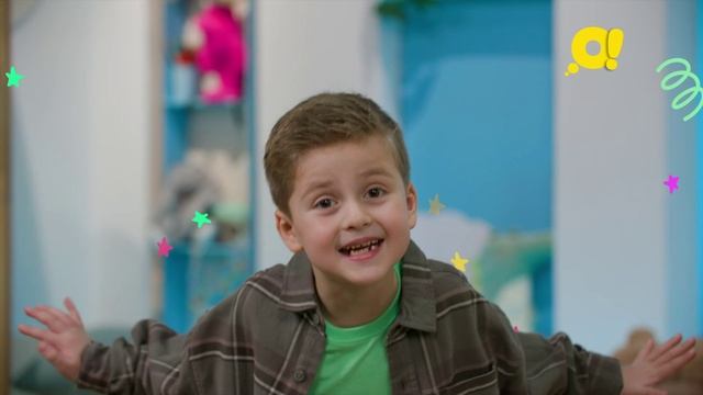 Настя и Глеб, ведущие "Играем вместе", поздравляют телеканал "О!" с днем рождения