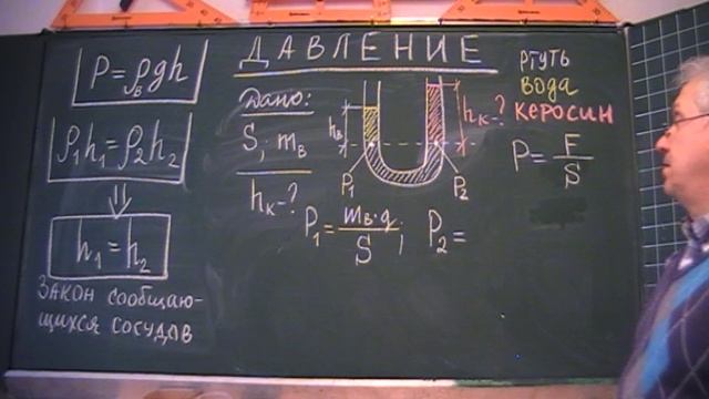 Сообщающиеся сосуды. Условие равновесия