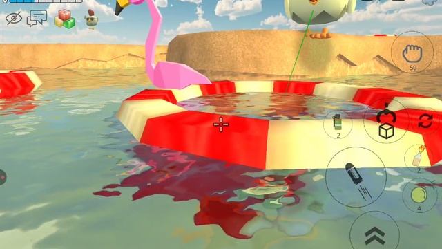 играю в chicken gun с Евой