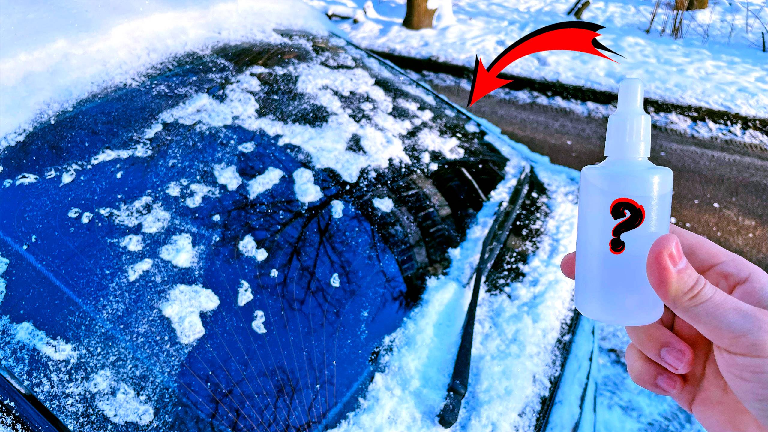 ВЫЛЕЙТЕ ЭТО НА ОБЛЕДЕНЕВШЕЕ СТЕКЛО АВТОМОБИЛЯ и ИЗБАВИТЕСЬ от НАЛЕДИ!!!