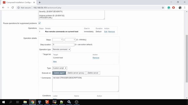 Zabbix Remote Commands