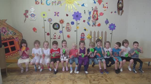 Бубен. Ритмическая игра. Дети 5 лет