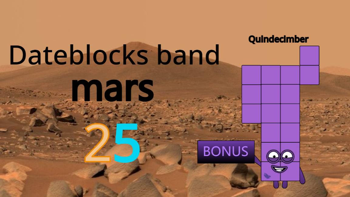 Dateblocks band mars 25 + BONUS