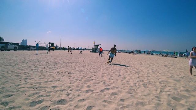 2025.02.01. ОАЭ. Шарджа. Al Khan Beach. Море. Теннис. Волейбол ...