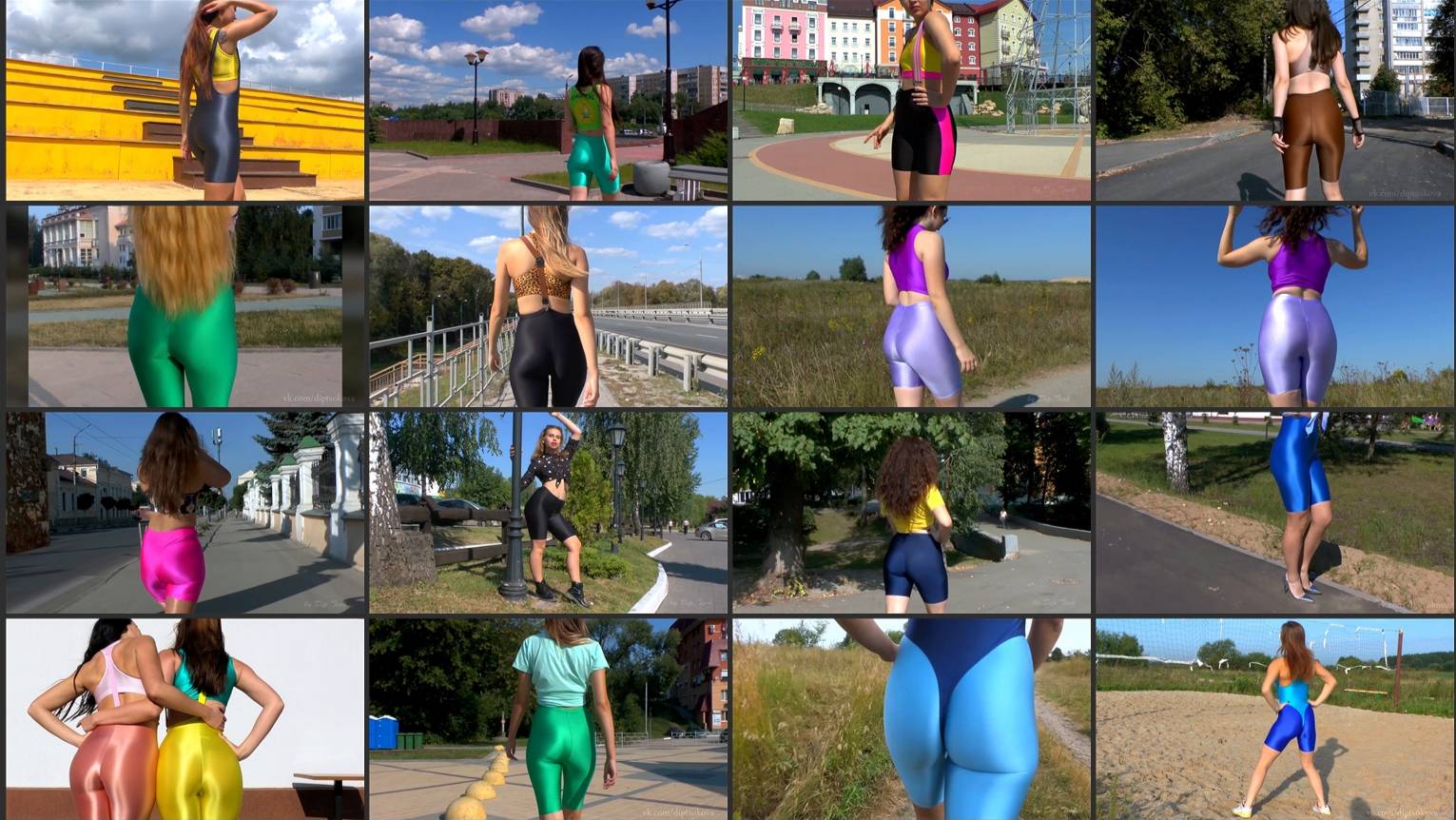 SHORT SPANDEX COMPILATION