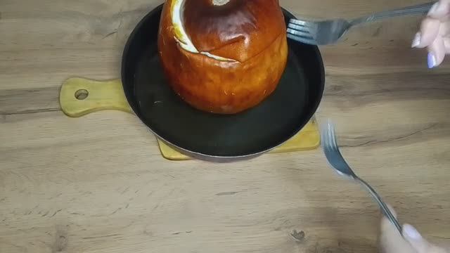 Пшенная каша в тыкве