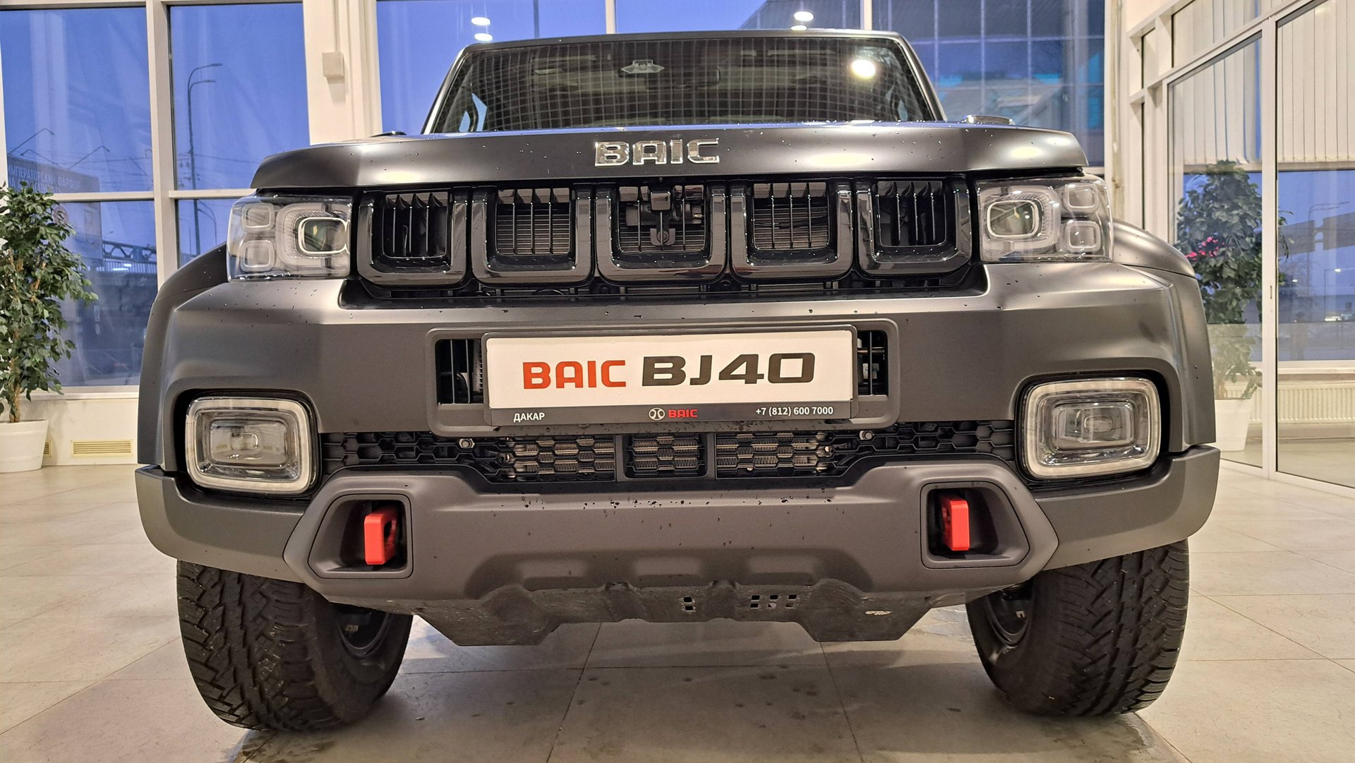 Дизельный BAIC BJ40 в черном матовом цвете.