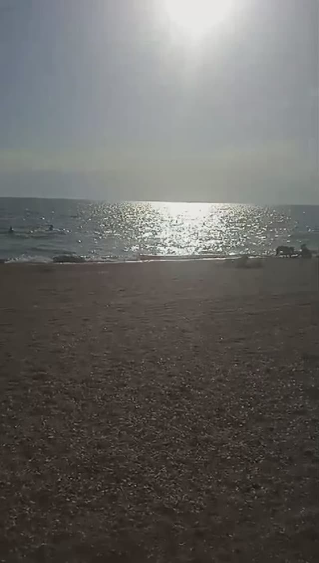 Кемпинг Коралл. Азовское море. Закат.